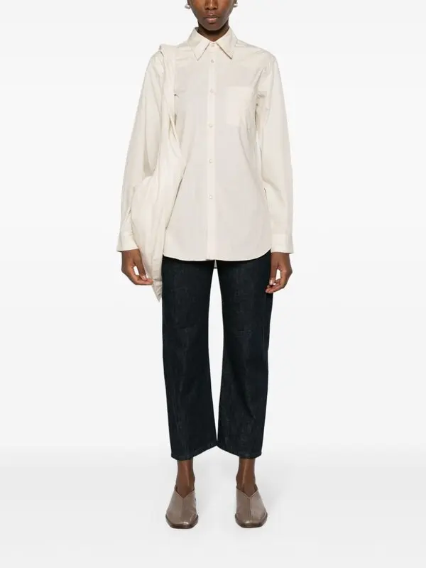 LEMAIRE Twisted High-rise Cropped Jeans - Blue