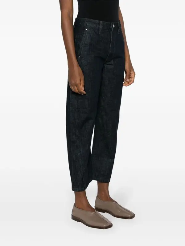LEMAIRE Twisted High-rise Cropped Jeans - Blue