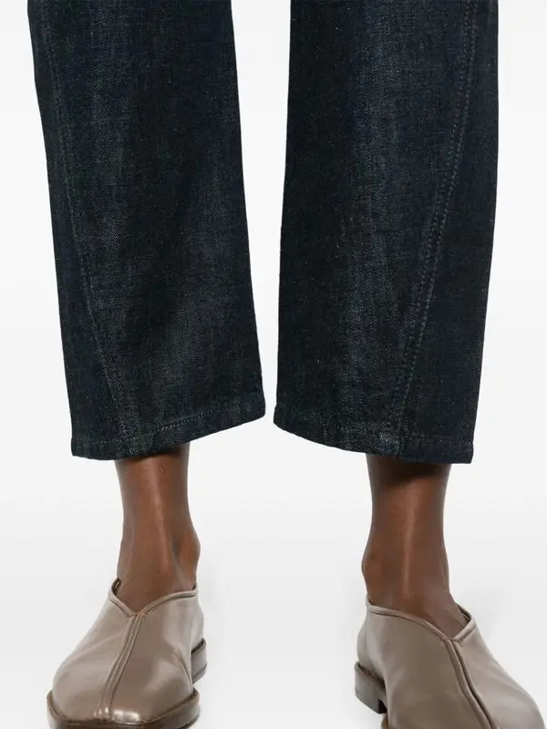 LEMAIRE Twisted High-rise Cropped Jeans - Blue