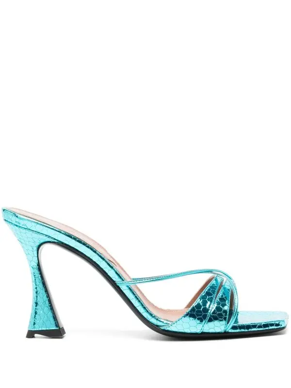 D'ACCORI 100mm Lust Sandals - Blue
