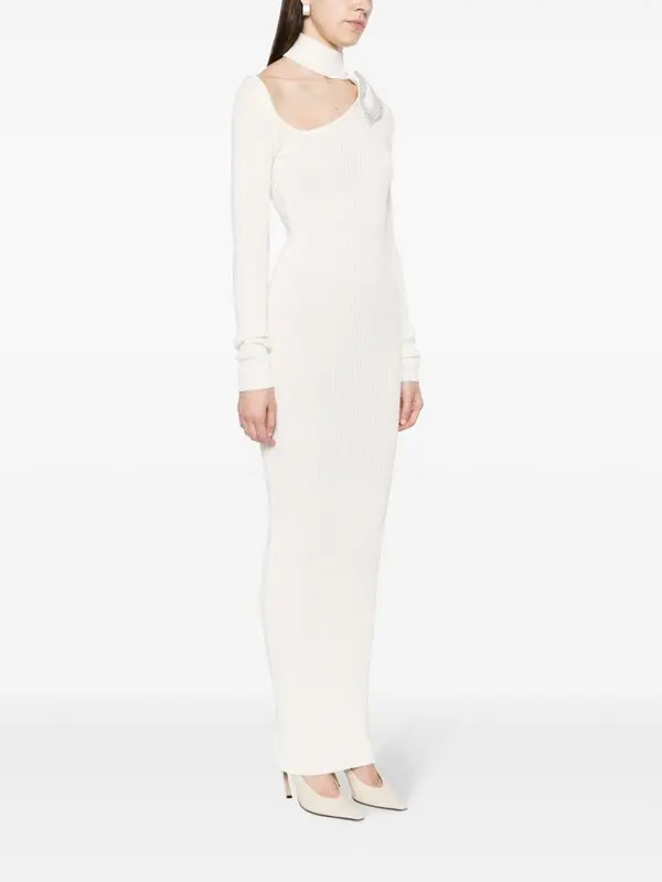 Giuseppe Di Morabito Crystal-embellished Knitted Dress