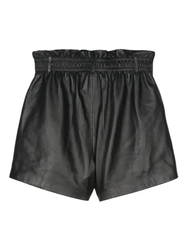 Ba&sh Aglae Leather Shorts