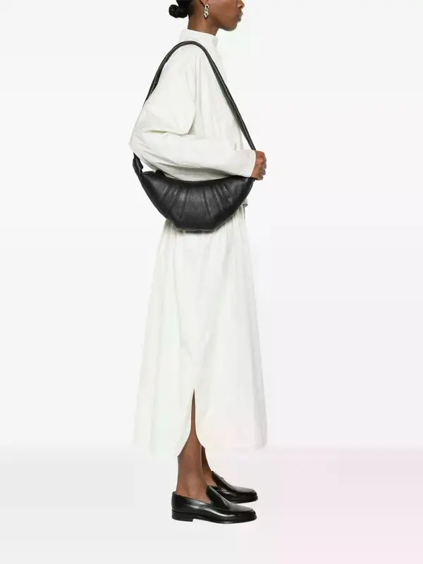 LEMAIRE Small Croissant Shoulder Bag - Black