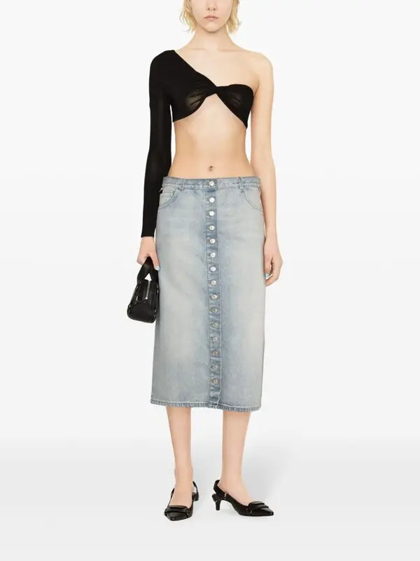 COURREGES Twist-detail One-shoulder Top