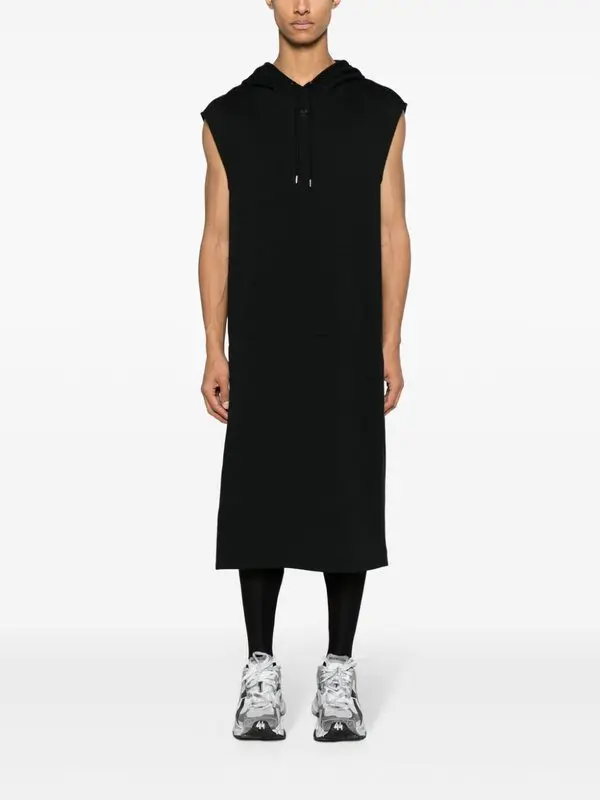 COURREGES Sleeveless Hooded Maxi Dress