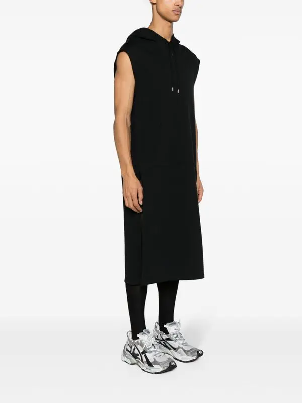 COURREGES Sleeveless Hooded Maxi Dress