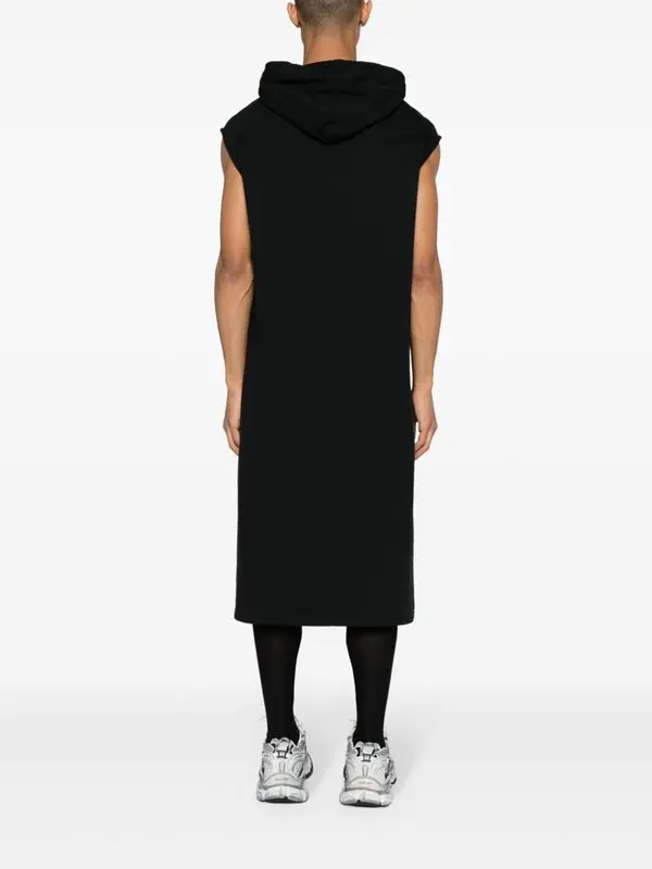 Courreges Sleeveless Hooded Maxi Dress In Black - 14% Off | Editorialist