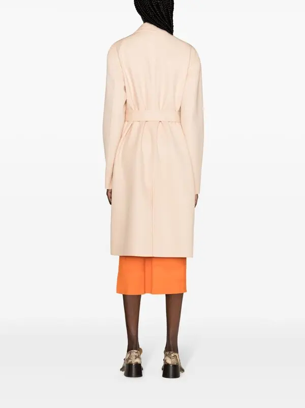 Fabiana Filippi Belted Virgin Wool Pea Coat