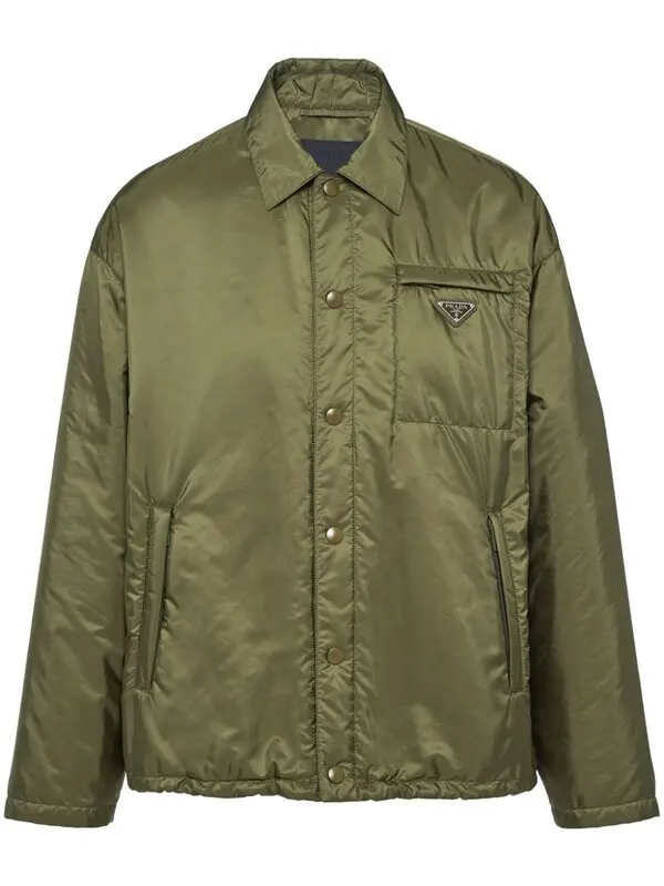 Prada Re-Nylon Shirt Jacket - Green | Editorialist