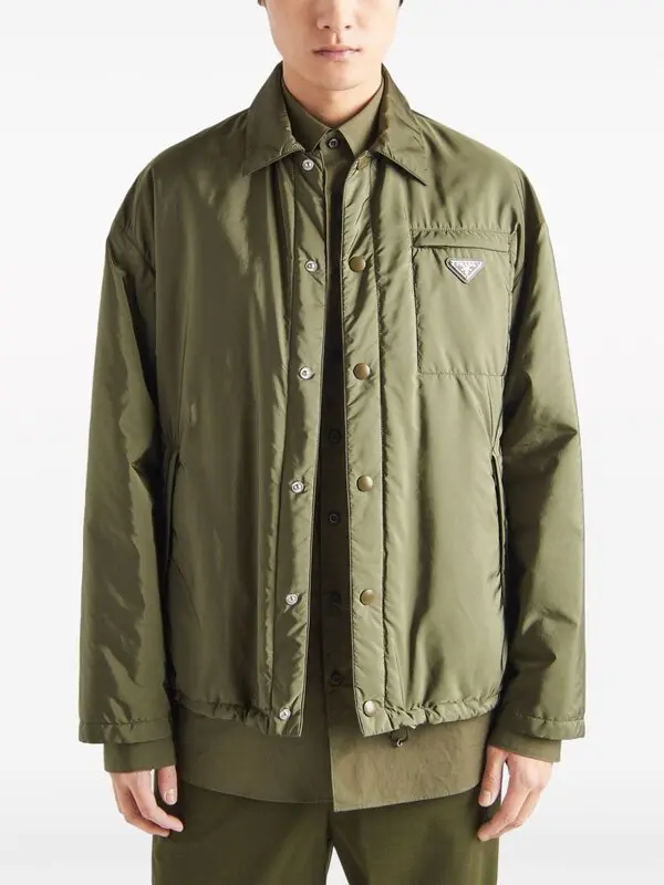 Prada Re-Nylon Shirt Jacket - Green | Editorialist