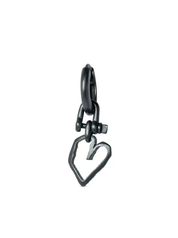 PARTS OF FOUR Jazz's Heart Earring - Black