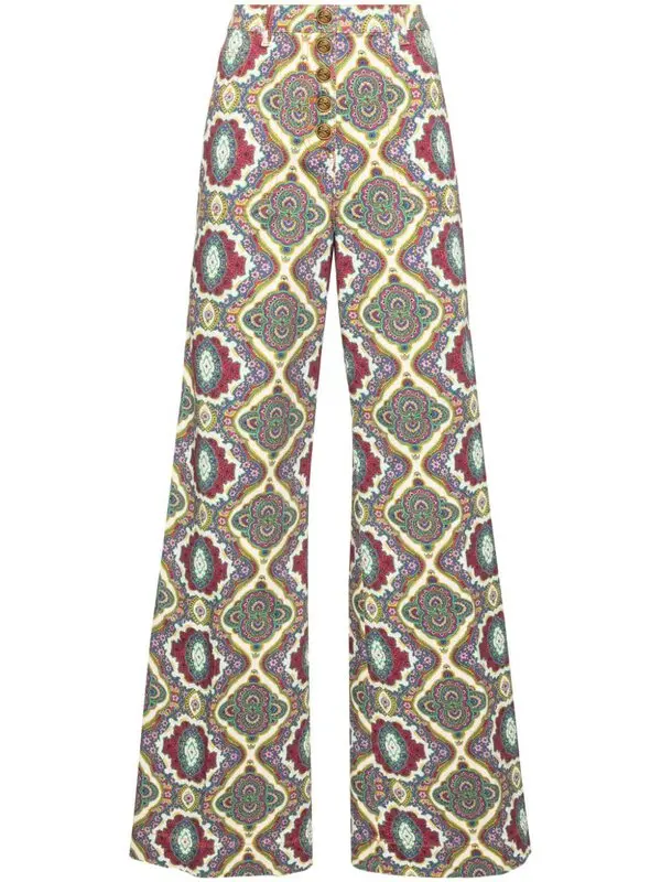 Etro High-rise Flared Jeans - White