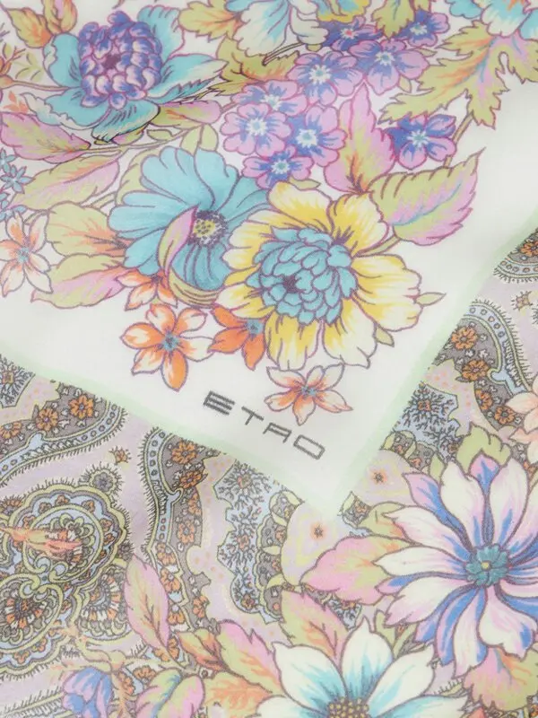 Etro Floral-print Silk Scarf