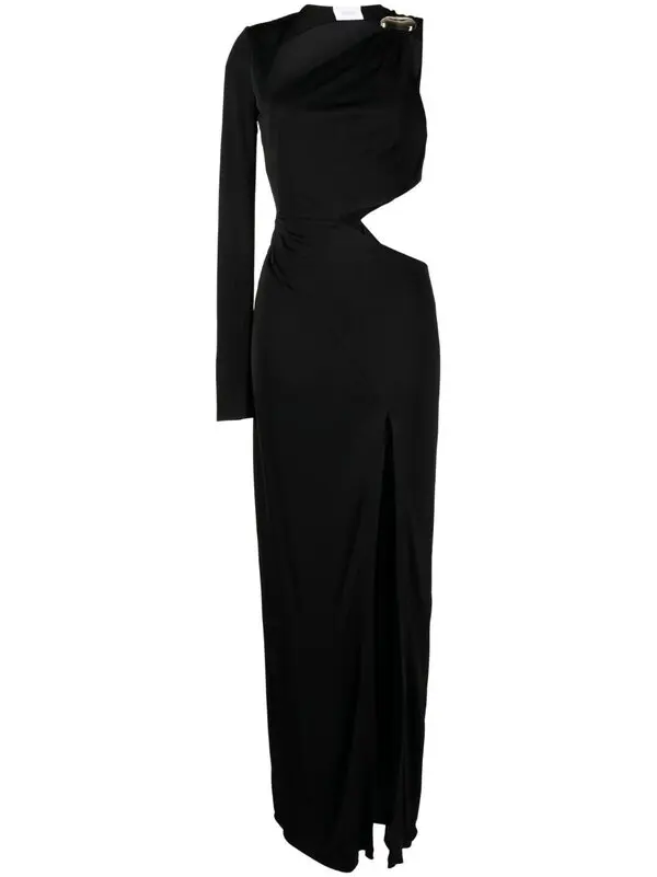 Galvan One-shoulder Maxi Dress With Cut-out Detail