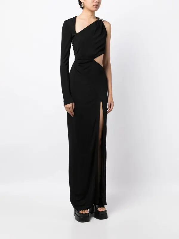 Galvan One-shoulder Maxi Dress With Cut-out Detail