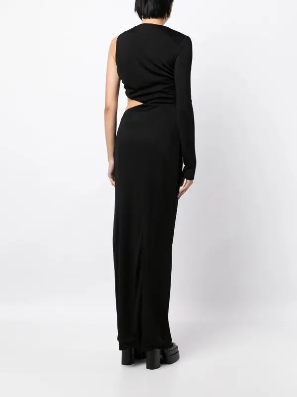 Galvan One-shoulder Maxi Dress With Cut-out Detail