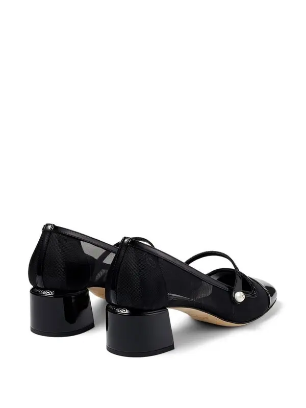 JIMMY CHOO Elisa 45 Leather Pumps - Black