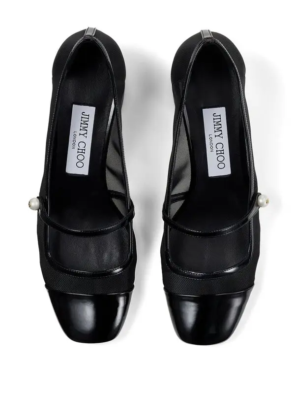 JIMMY CHOO Elisa 45 Leather Pumps - Black