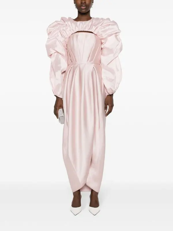 GABY CHARBACHY Detachable Layer Tulip Gown