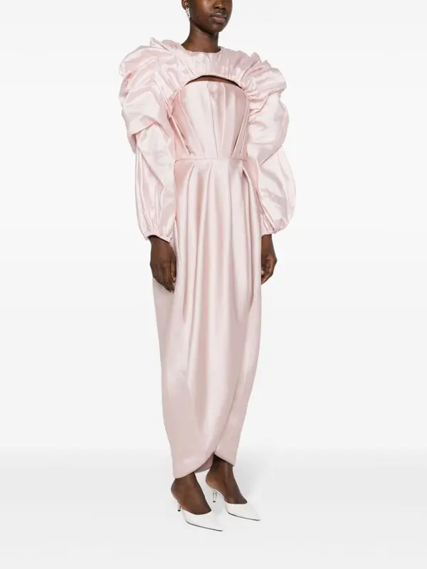 GABY CHARBACHY Detachable Layer Tulip Gown