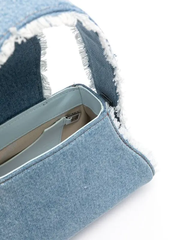 Gcds Comma Denim Bag - Blue