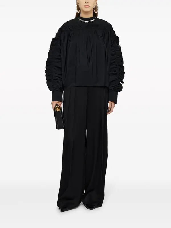 JIL SANDER Belted Ankle-tie Trousers