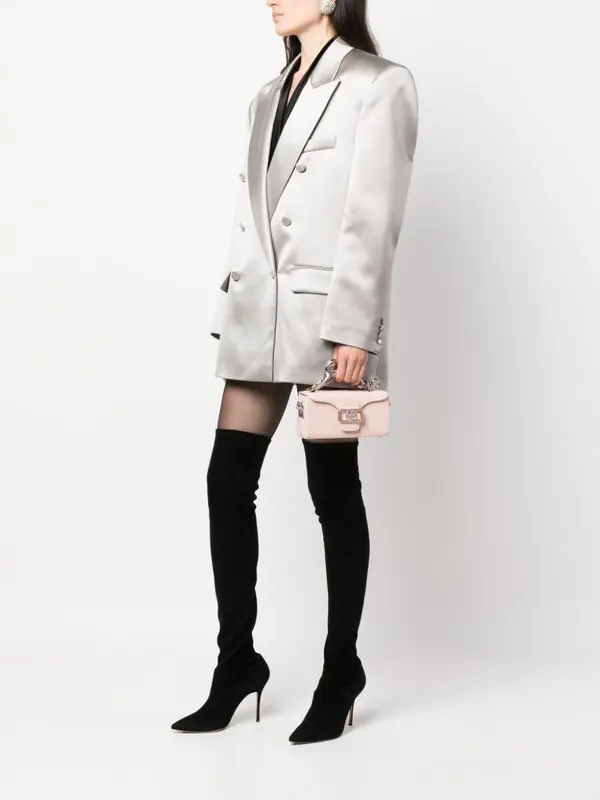 LANVIN Pencil Cat Nano Top Handle Bag - Pink