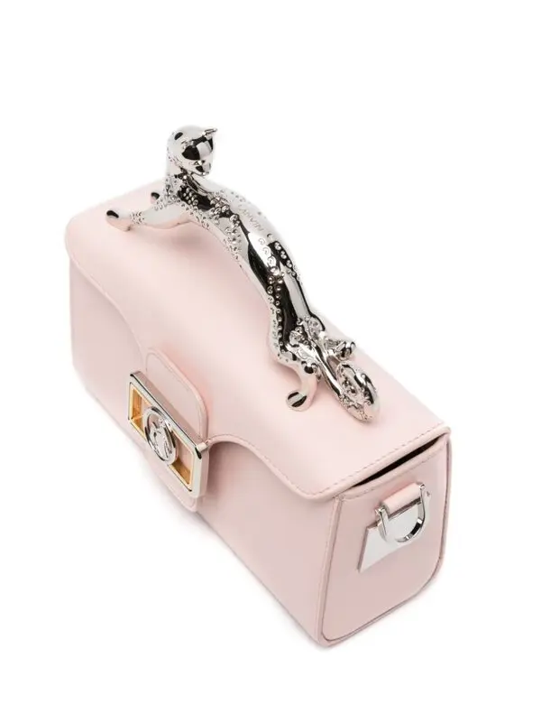 LANVIN Pencil Cat Nano Top Handle Bag - Pink