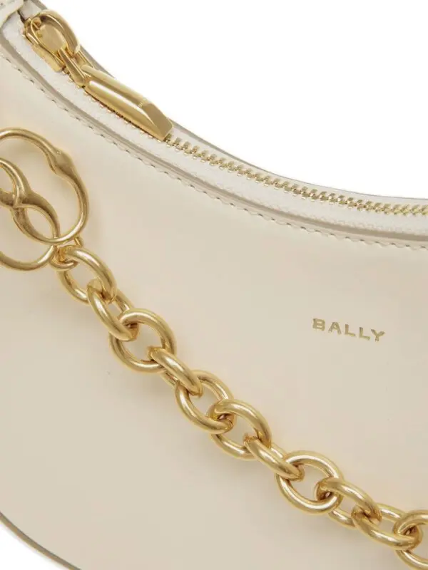 Bally Leather Crossbody Bag With Emblem Charm