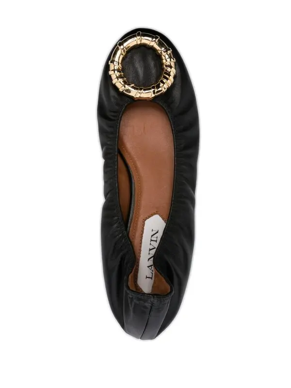LANVIN Buckled Ballerina Shoes