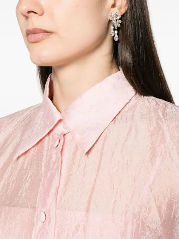 baruni lobelia organza shirt dress Baruni Lobelia Organza Shirt Dress In Blue - 71% Off