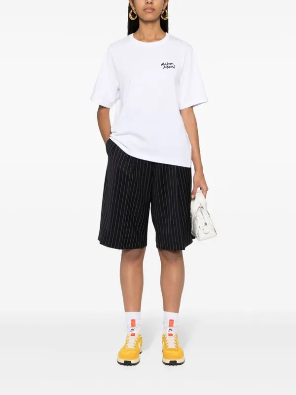 Maison Kitsuné Logo-embroidered T-shirt