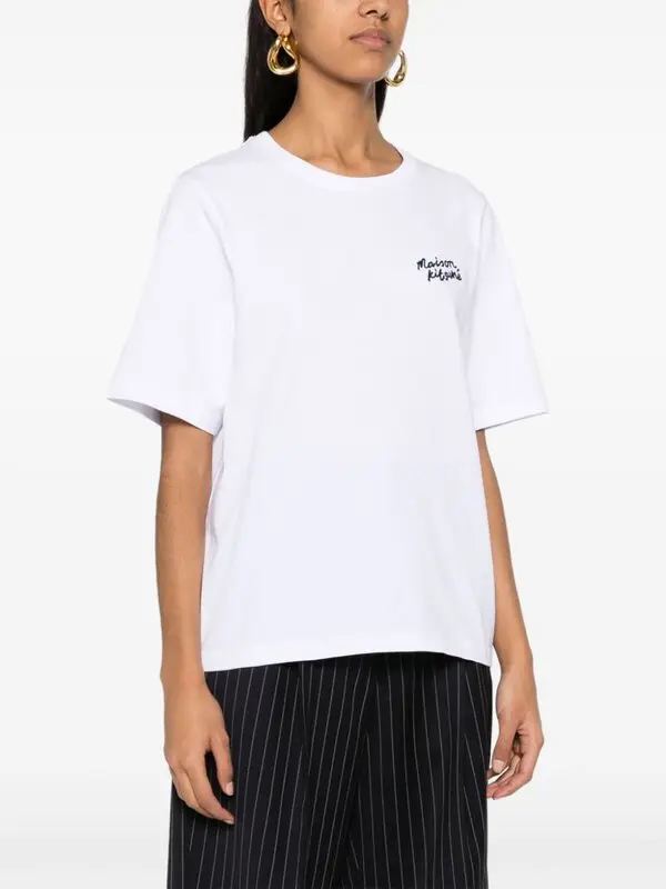 Maison Kitsuné Logo-embroidered T-shirt
