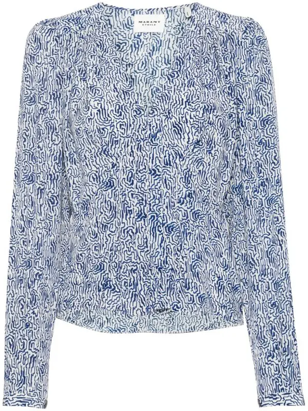 MARANT ETOILE Eddy Abstract-print Blouse