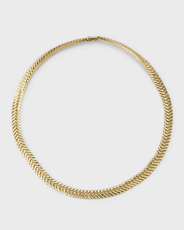 ANITA KO 18k Zipper Choker Necklace - Yellow Gold