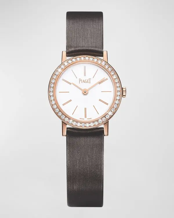 PIAGET Altiplano 24mm 18k Diamond Bezel Watch - Rose Gold
