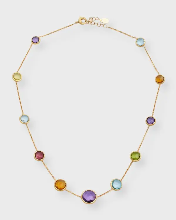 Marco Bicego Jaipur Mixed Stones Necklace - Yellow Gold