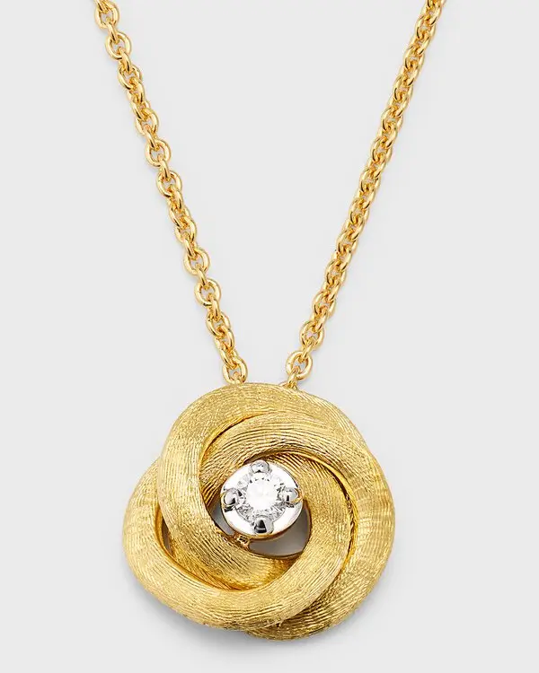 Marco Bicego Jaipur Link 18k Diamond Pendant Necklace - Yellow Gold