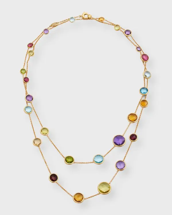 Marco Bicego Jaipur Mixed Stone Necklace - Yellow Gold