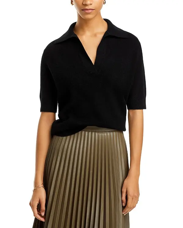 Bloomingdale'S Short Sleeve Polo Sweater