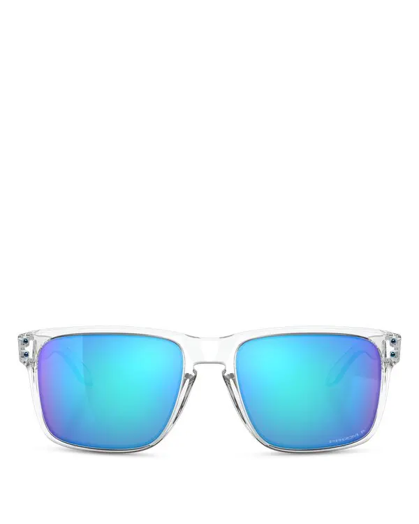 Oakley Holbrook Xl Square Sunglasses - Clear/blue Polarized Gradient