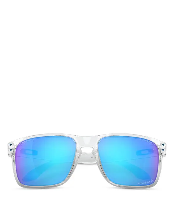Oakley Holbrook Xl Square Sunglasses - Clear/blue Polarized Gradient