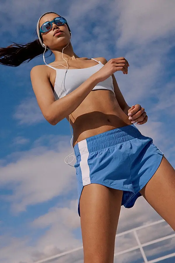 Free People Trail Angel Shorts - Light Cobalt