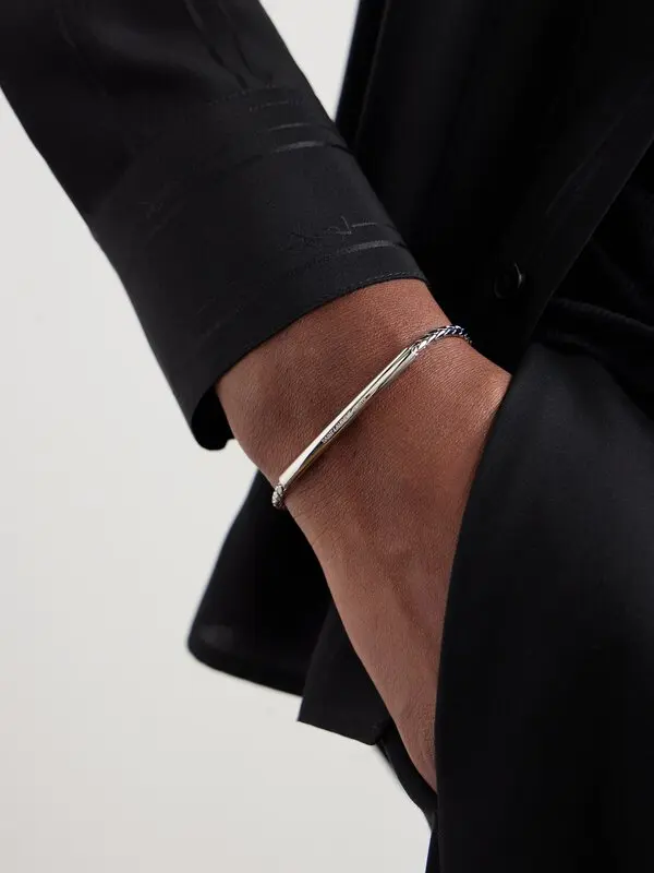 Saint Laurent Logo-engraved Chain Bracelet