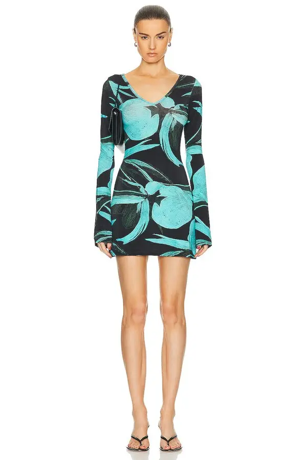 turquoise ribbed dress Sleeveless Collared Rib Knit Dress - Tanager Turquoise