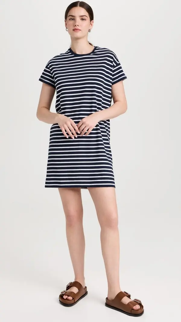 atm t shirt dress ATM Women's Short Sleeve Crew Tee Dress