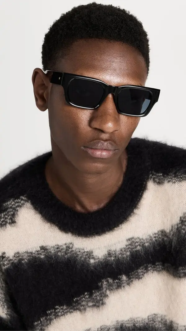 Le Specs Shmood Sunglasses In Black - 30% Off | Editorialist display picture 1