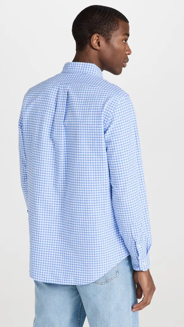 Polo Ralph Lauren Classic Fit Oxford Shirt - Light Blue/white
