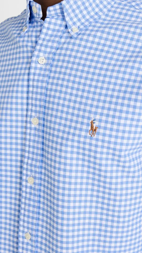 Polo Ralph Lauren Classic Fit Oxford Shirt - Light Blue/white