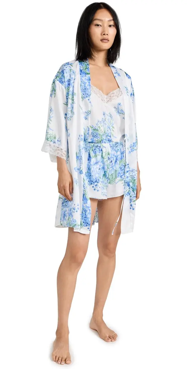 Flora Nikrooz Sabrina 3 Piece Pajama Set - Ivory